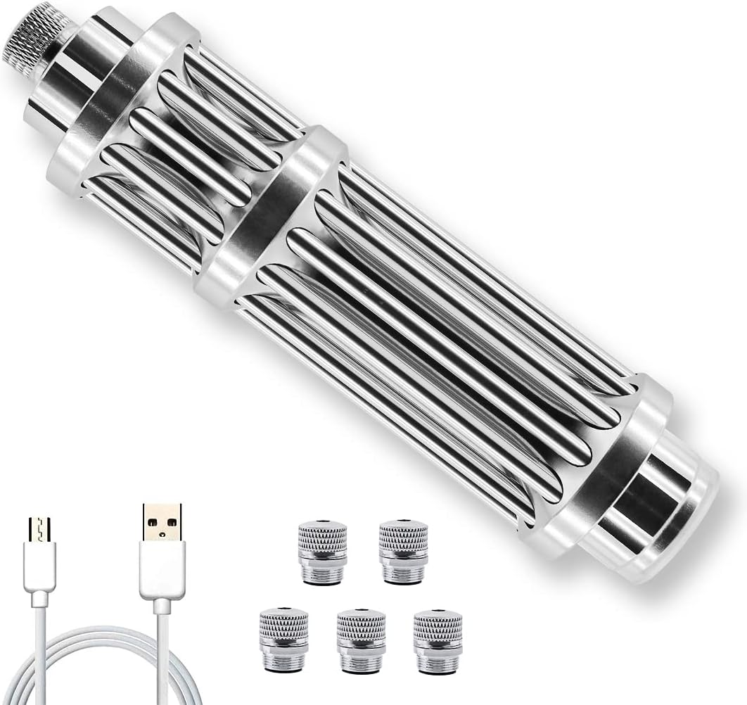 Green 5 Miles 532nm Green Laser Pointer Pen Mid-Open Visible Beam Light ...