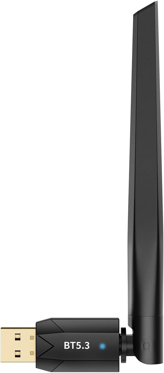 Long Range Bluetooth 5.3 USB Adapter for PC, 492FT, Plug and Play ...