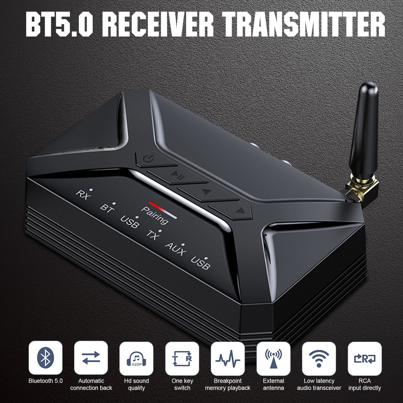 Long Range Bluetooth Transmitter Receiver For TV Home Car Stereo Audio ...
