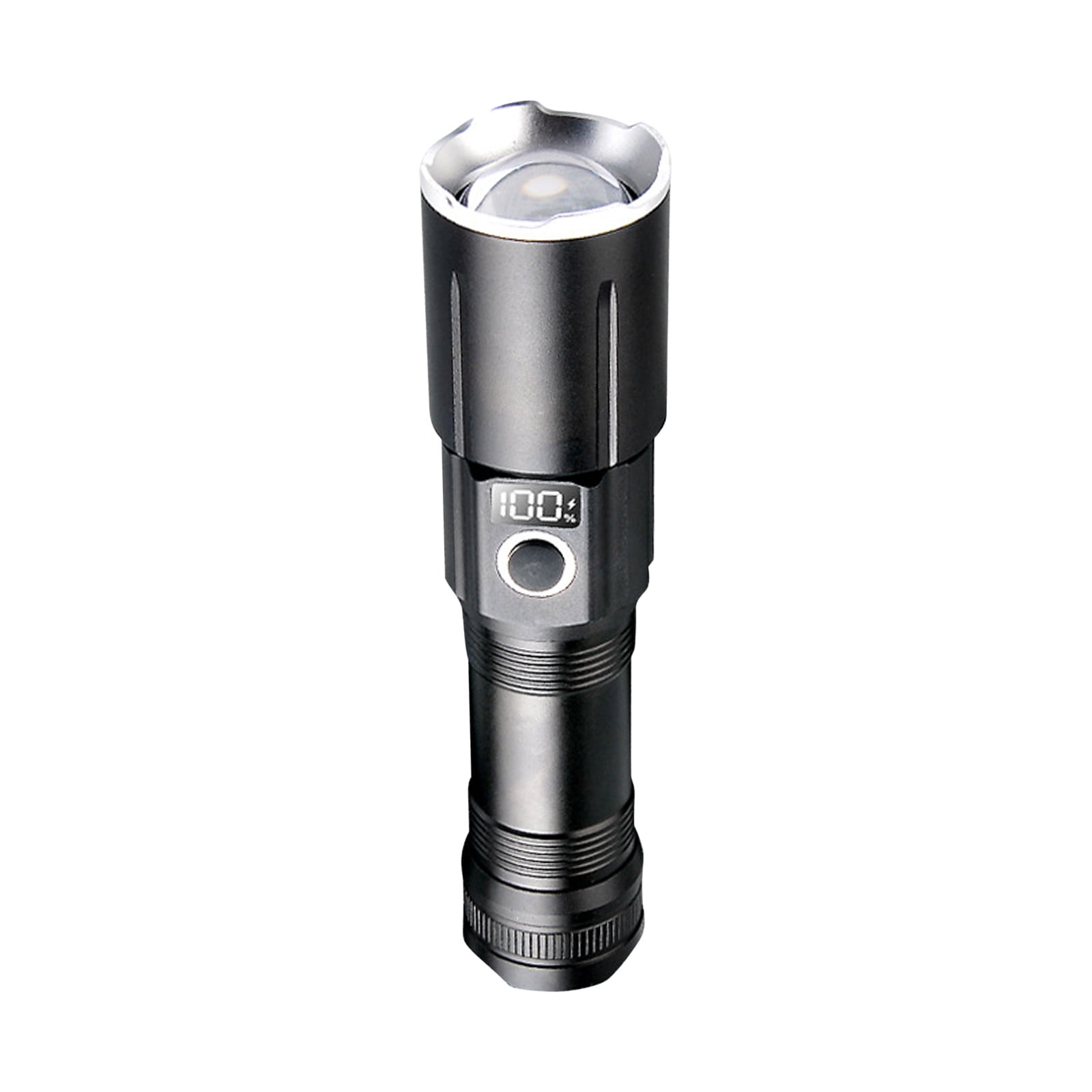 Long-Range Flashlight, Rechargeable LED Flashlight with Telescopic ...