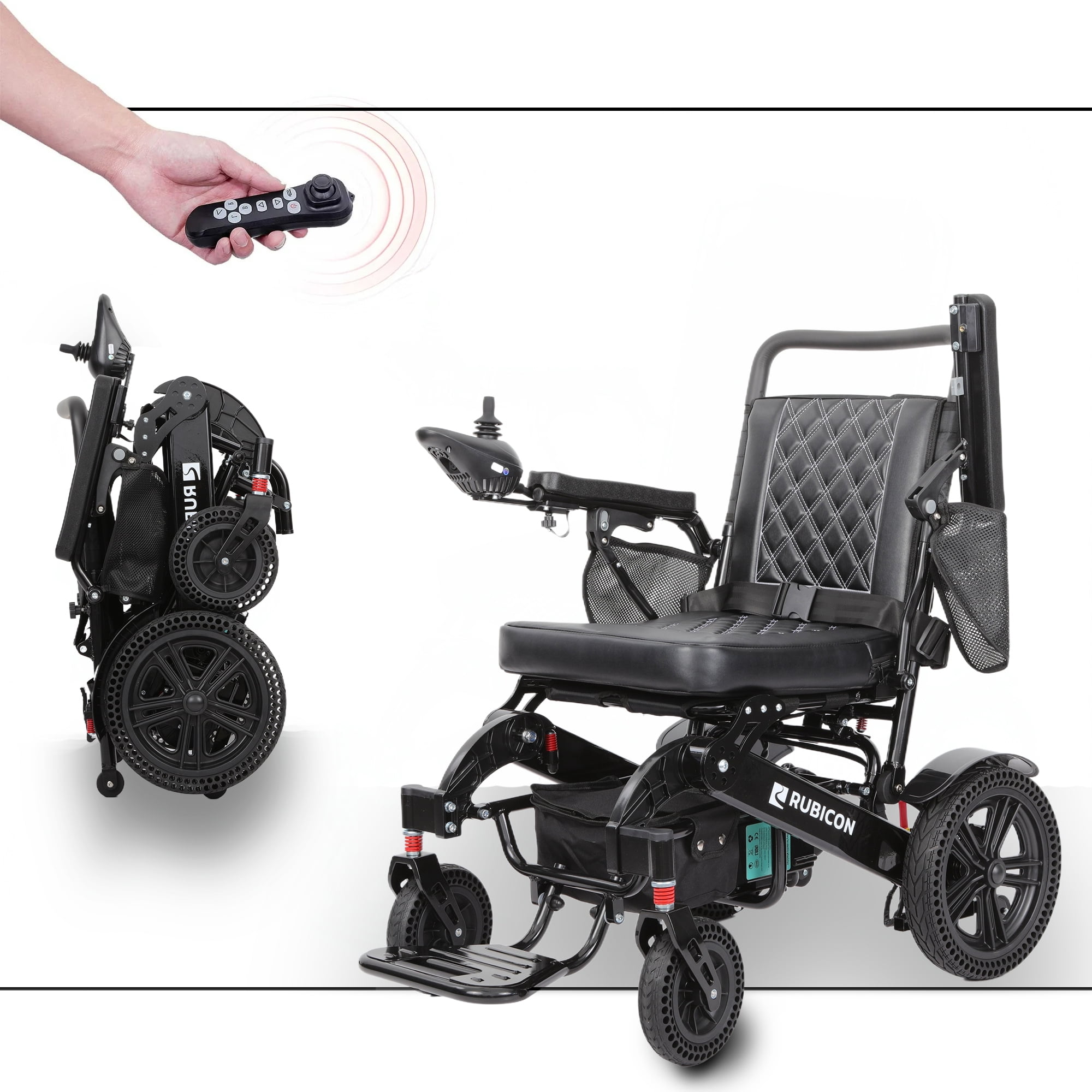 Rubicon Electric Wheelchair, 12AH Lithium Batteries, 2x300W Motors ...