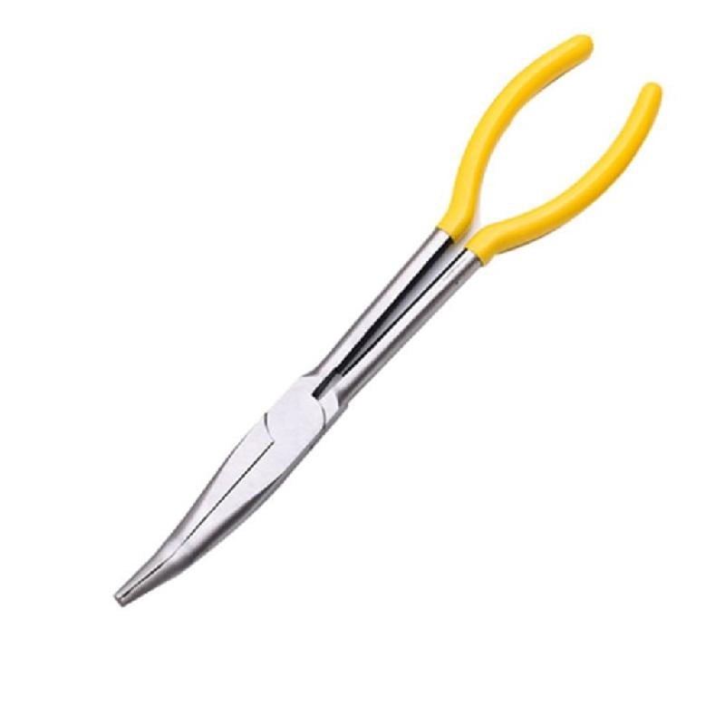 Long Reach Plier Nose Angled Auto Spark Plug Wire Removal Clamp Car ...