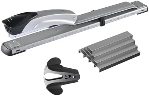 Long Reach Stapler,with 2000 Staples & Stapler Remover Full Strip，20-25 ...
