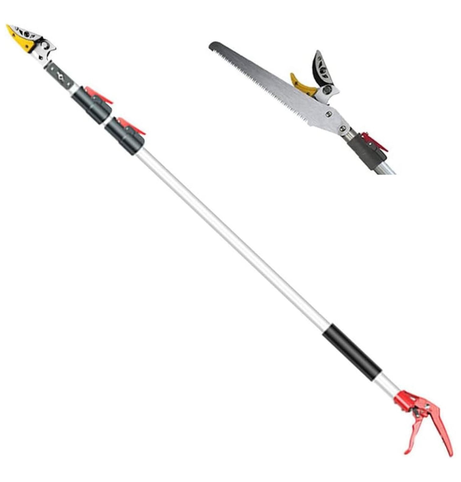 Long Reach Telescoping Pruner Cut and Hold Pole Pruning Saw Lopper ...