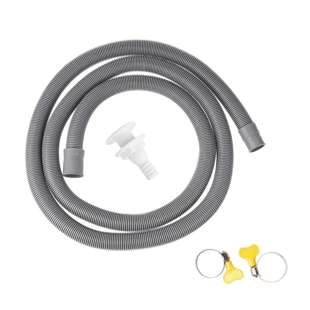 Long Service Washing Machine Drain Extension set with Clamps Drain Hose ...