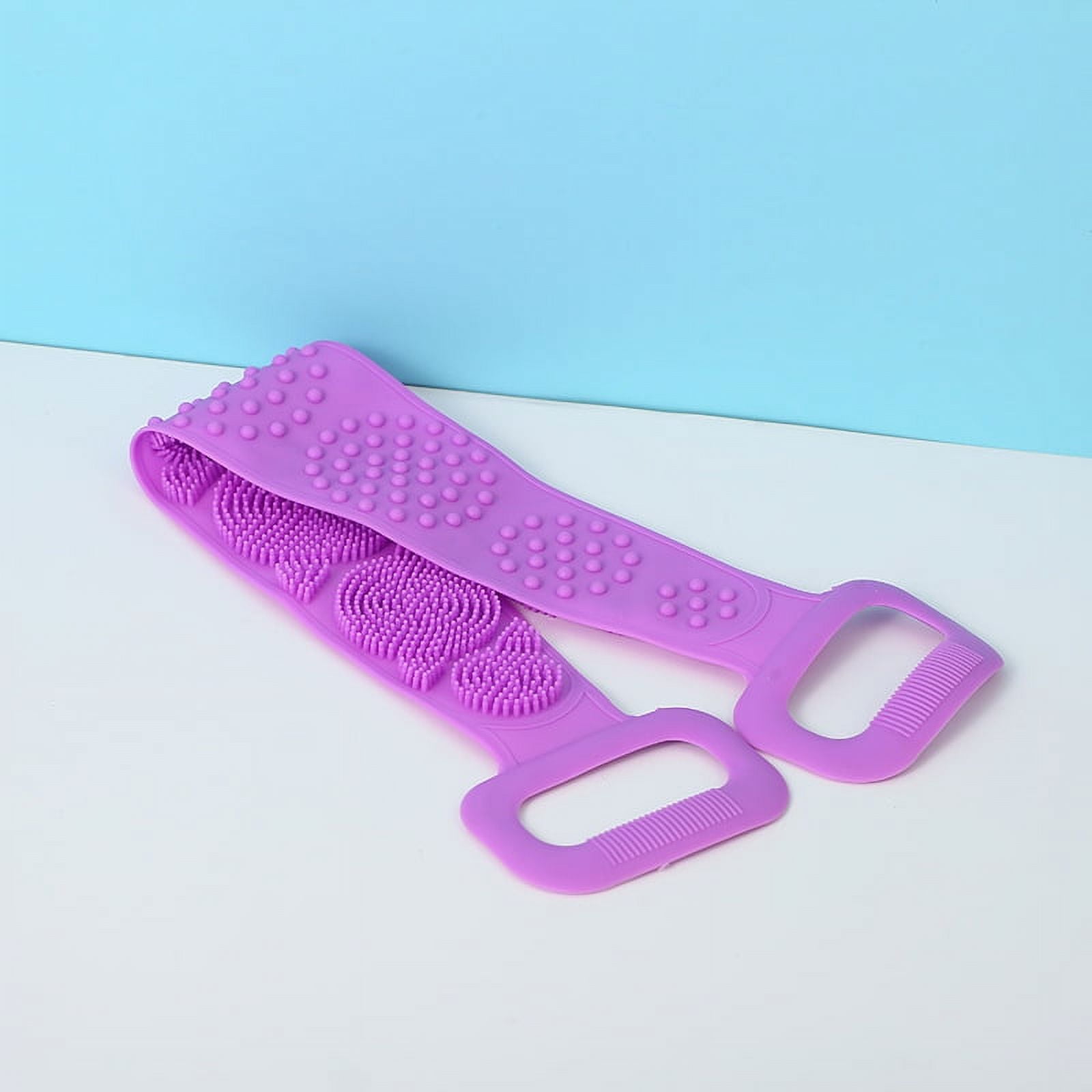 Long Silicone Back Scrubber For Shower Back Cleaner Silicone Shower