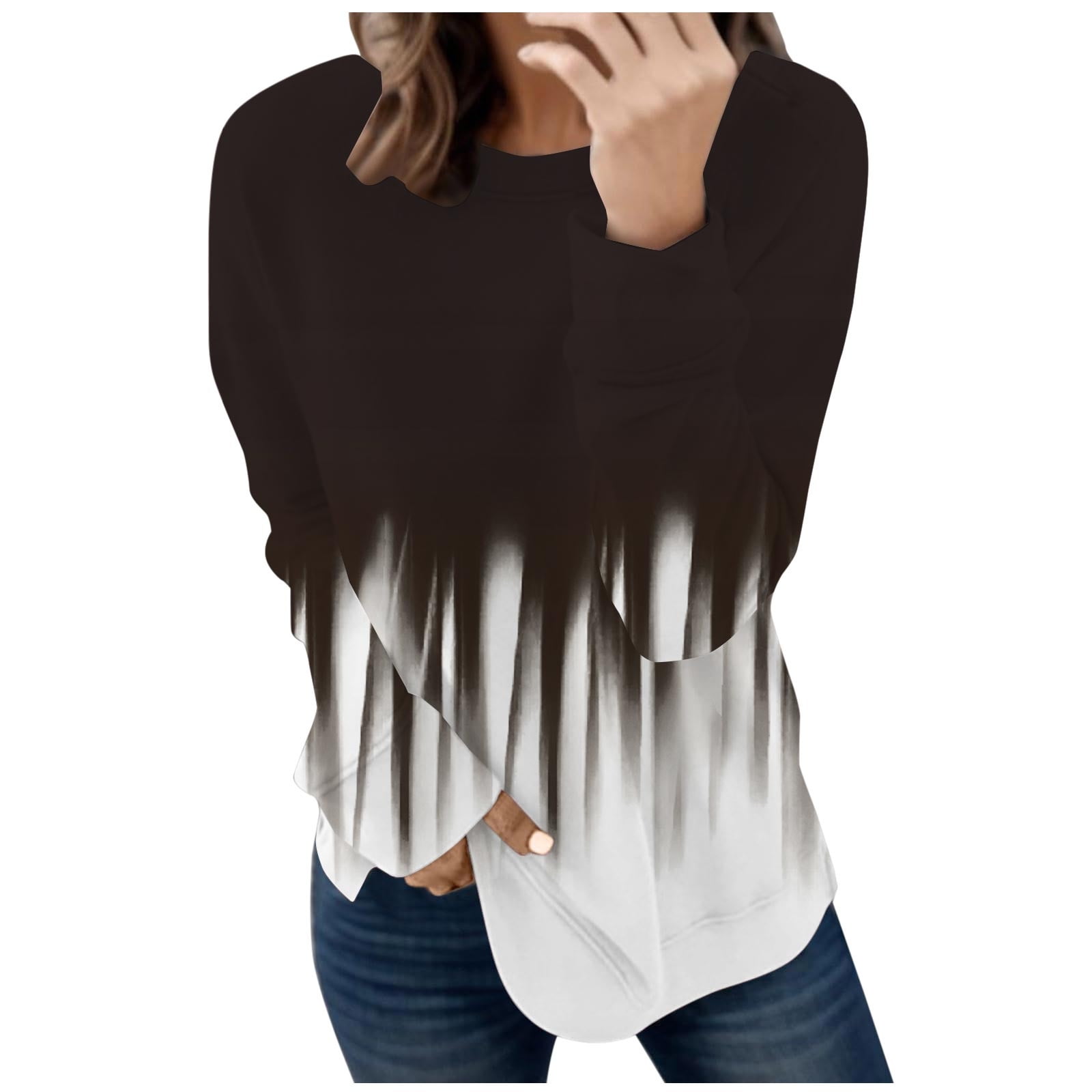 Long Sleeve Blouses for Women Plus Womens Fall Clearance Clothes $5.00 ...