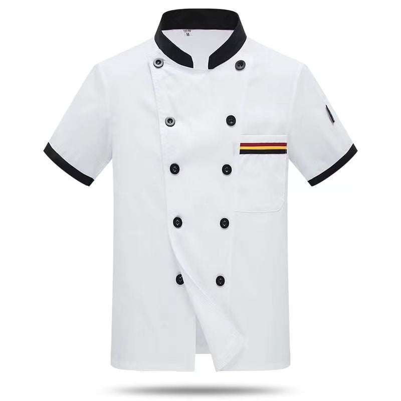 Long Sleeve Catering Restaurant Canteen Back Kitchen Short Sleeve Cake ...