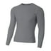 A4 Long Sleeve Compression Crew (White) (2X) - Walmart.com