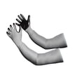 Long Sleeve Gardening Gloves Gray Medium Full Arm Protection - Walmart.com