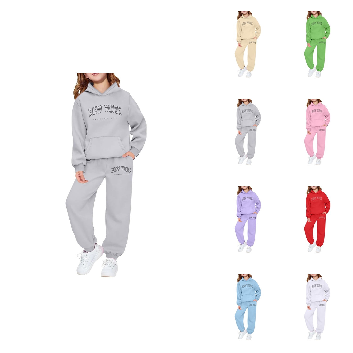 Long Sleeve Hoodie and Sweatshirt with Letter Print, Girls' Casual ...