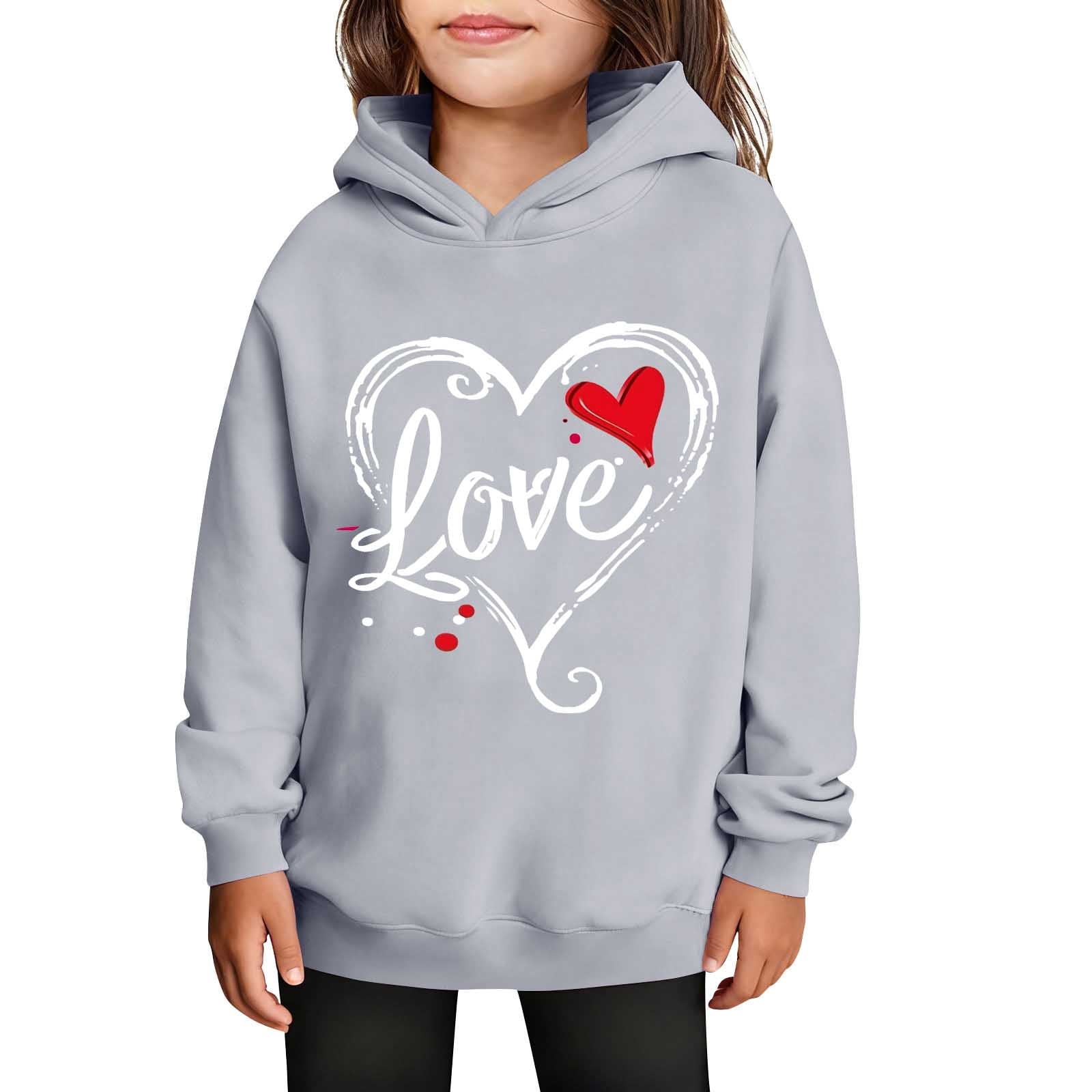 Long Sleeve Hoodies for Kids Girl Boy Fall Winter Fleece Lined Wool ...
