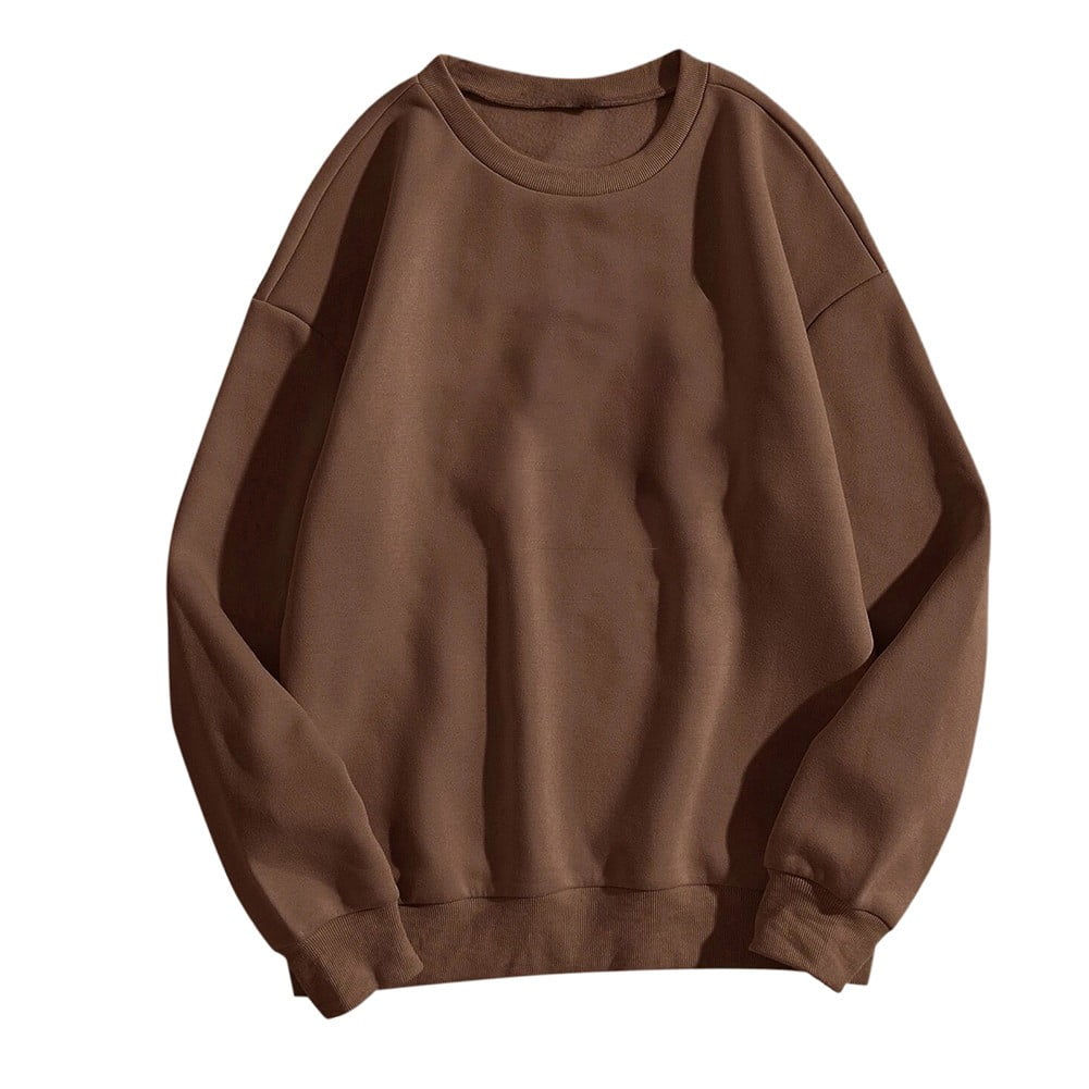 Long Sleeve Knitwear Sweater for Men Crewneck Solid Pullover Fall ...