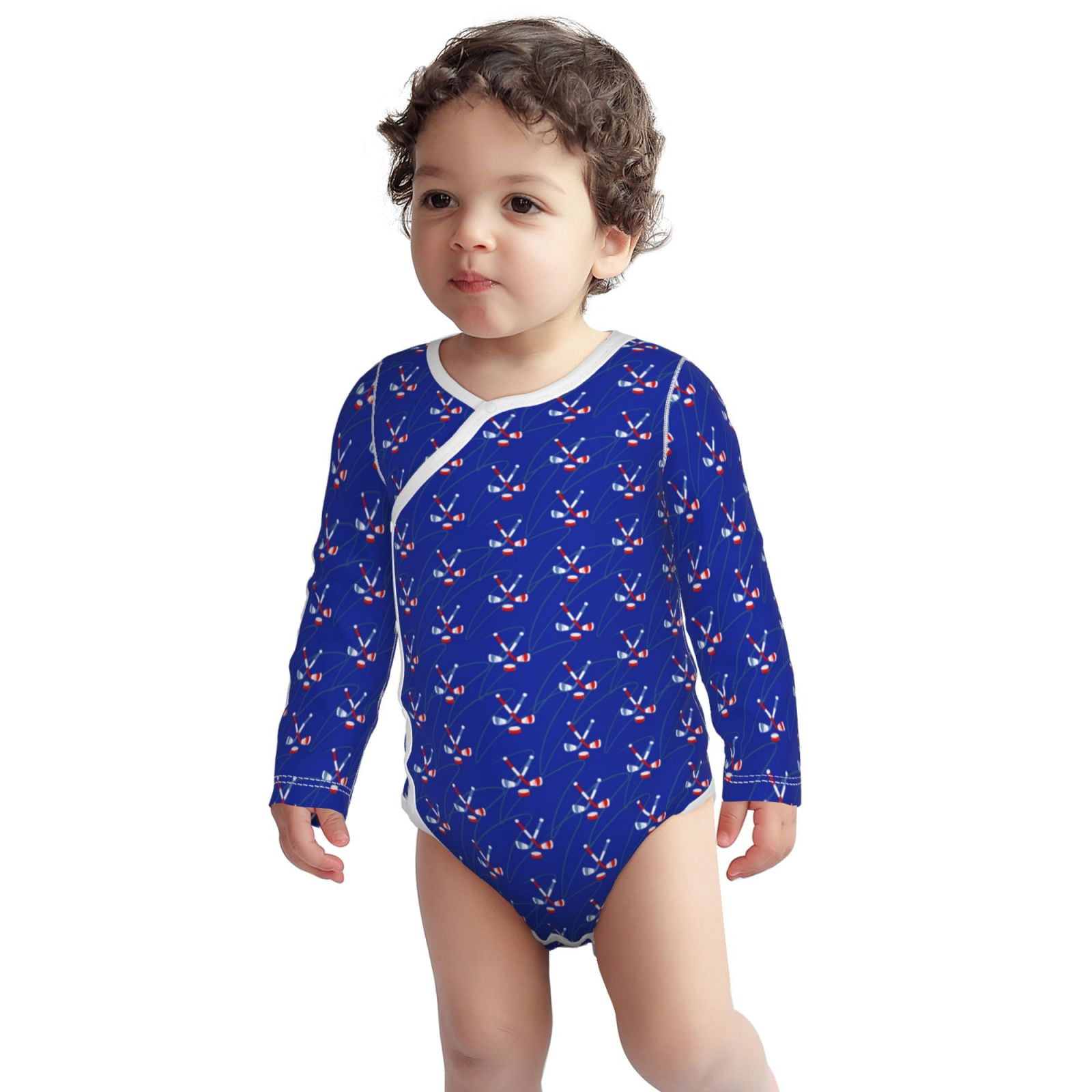 Long Sleeve Onesies Girl Boy, Hockey Cute Comfy Cotton Unisex Baby ...