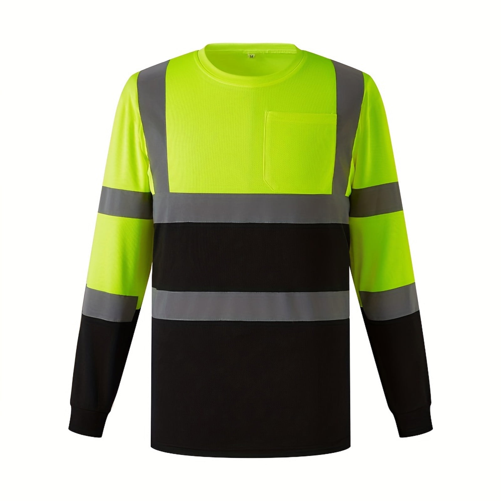 Long Sleeve Safety Shirt High Visibility Shirts Reflective Construction ...