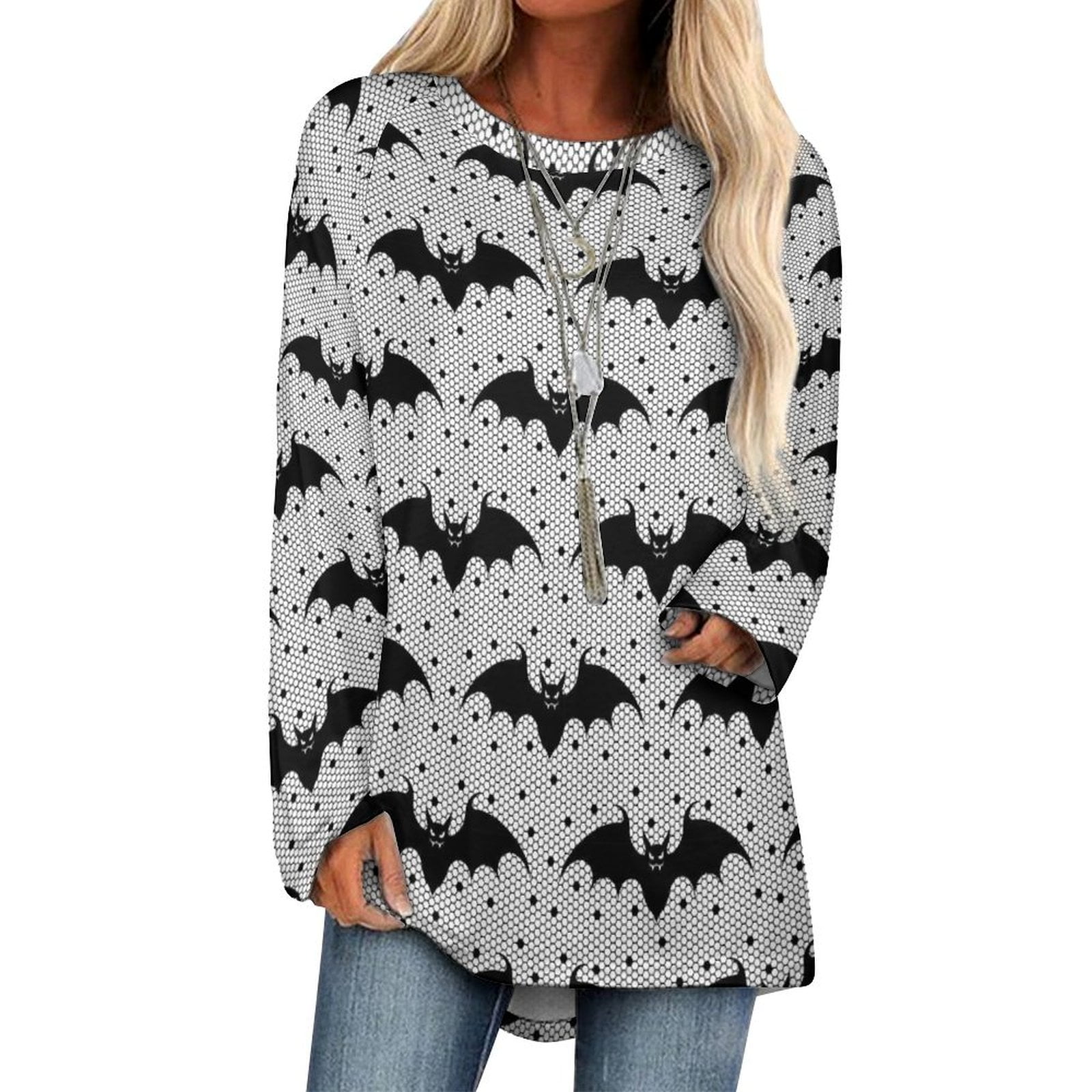 Long Sleeve Shirts for Women - Bat Loose Comfort Fit Womens Long Sleeve ...