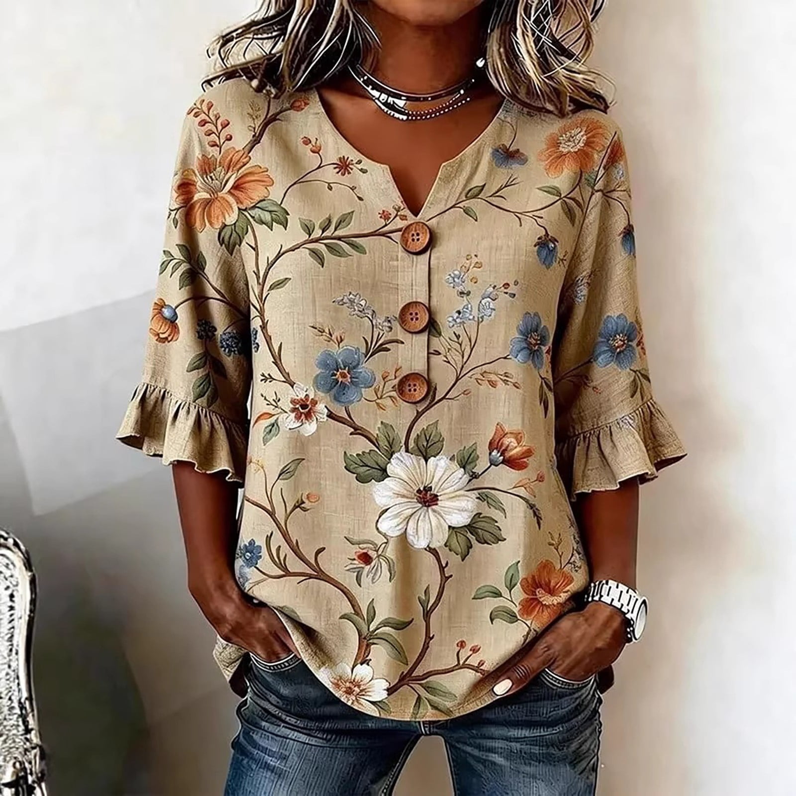 Long Sleeve Shirts for Women Spring Fashion Work Blouses Business ...