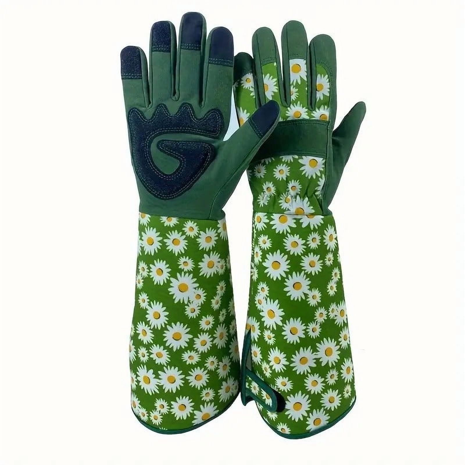 Long Sleeve Womens Gardening Protective Gloves Thorn Proof Puncture ...