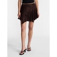 No Boundaries Asymmetrical Mini Lace Skirt, Women's XXS-XXL - Walmart.com