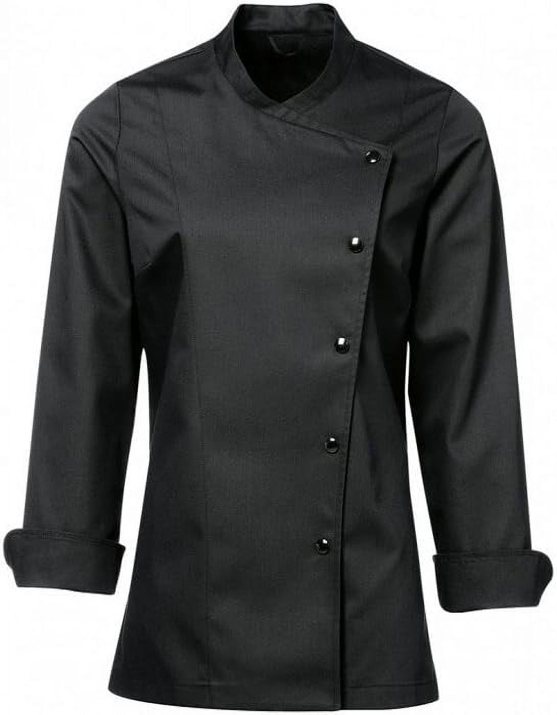 Long Sleeves Black Color New Chef Coat Jacket Uniform for women ideal ...