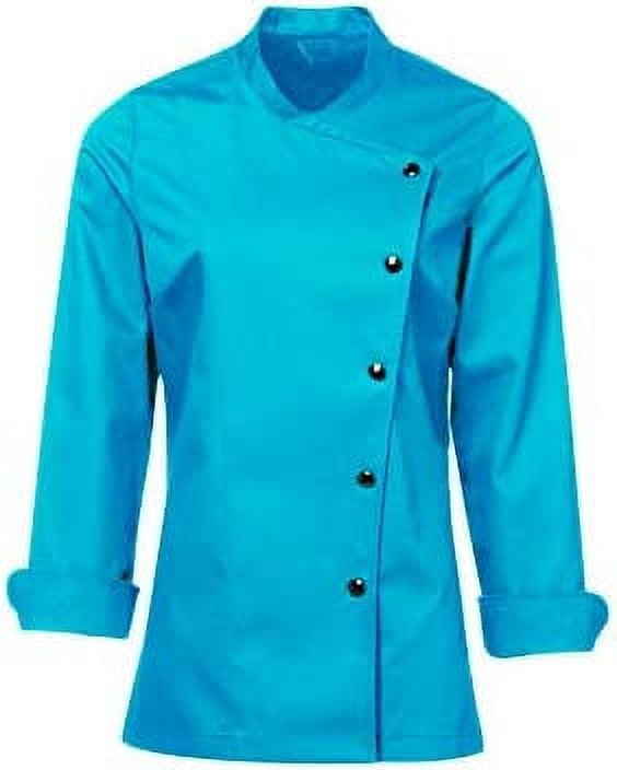 Long Sleeves Turquoise Color New Chef Coat Jacket Uniform for women ...