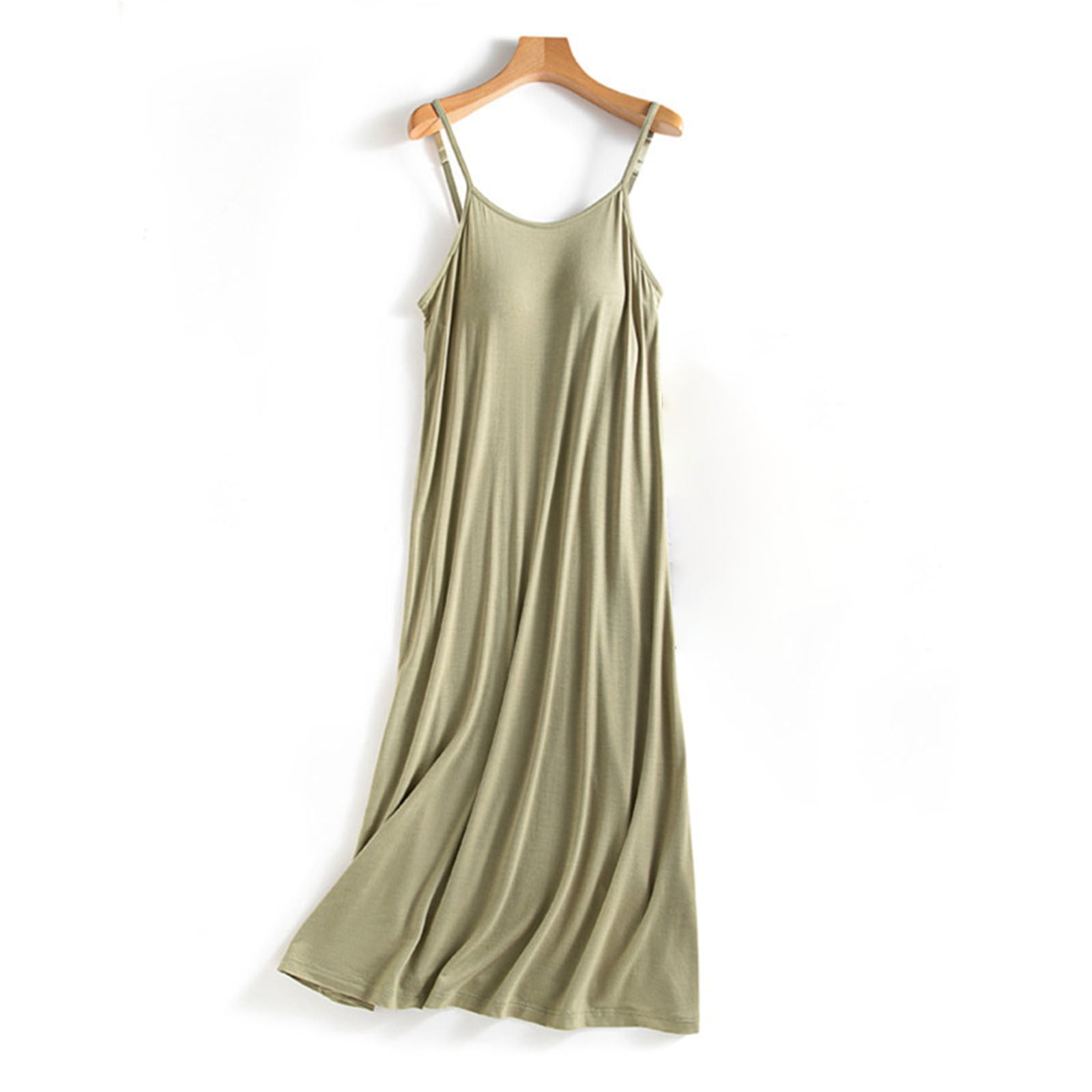 Long Slips for Under Dresses Full Length Adjustable Spaghetti Strap ...