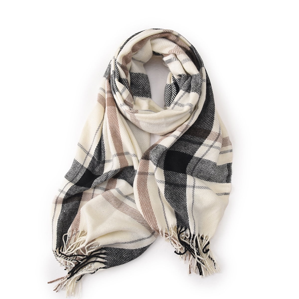 Long, Soft & Warm with Tassels, Classic Tartan Check Design Unisex Winter Plaid Scarf Depato ...