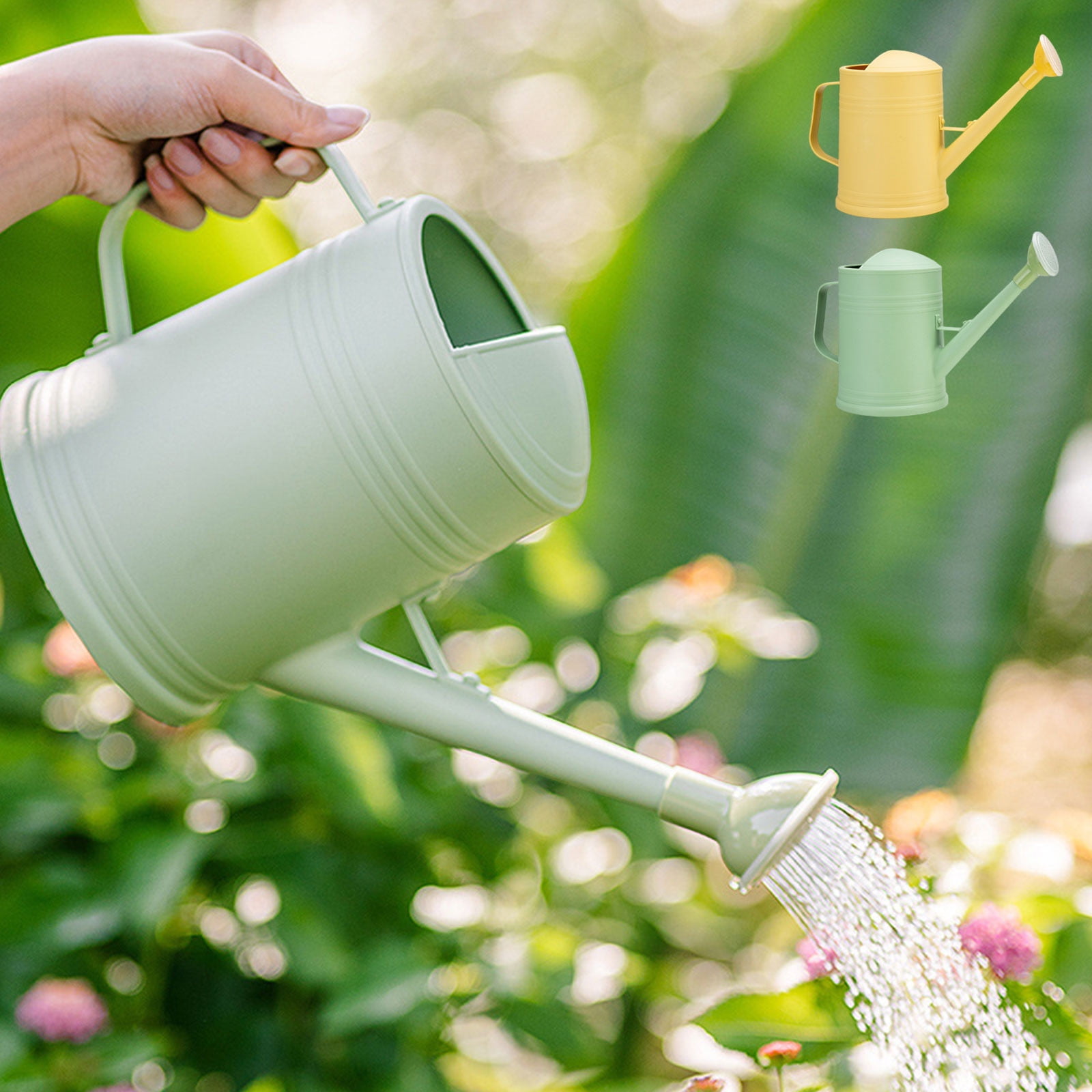Long Spout Watering Can, 2l Large Capacity, Durable Plastic Construction, Easy Pour Sprinkler ...