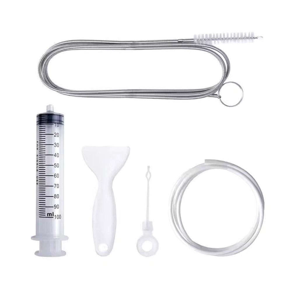 Long Stainless Steel Cleaning Brush Set,6 pcs Fridge Water Line Kit ...