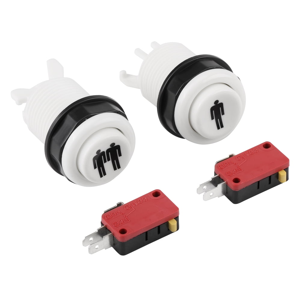 Long Start Button DIY Kit 1p 2P Player Push Button for Arcade Games ...