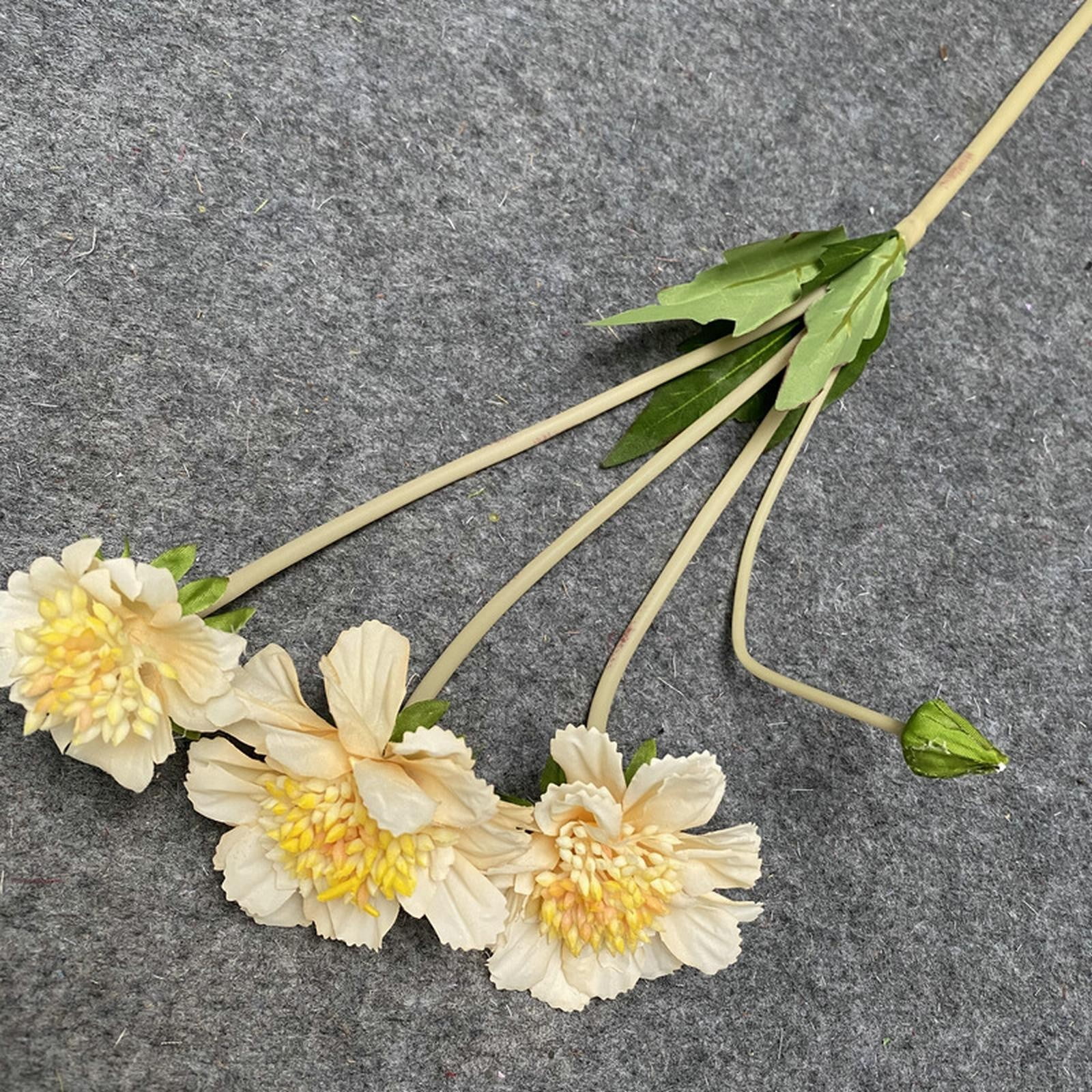 Long Stem Artificial Flowers,Malan Flower Artificial Silk Flower 4 ...
