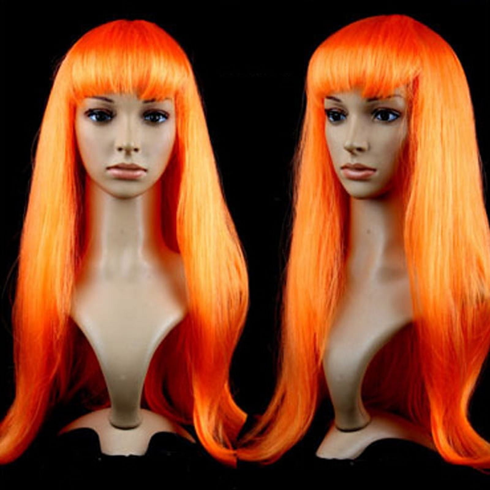 Long Straight Wig Orange 11 Long Straight Wig Orange 11 - Walmart.com