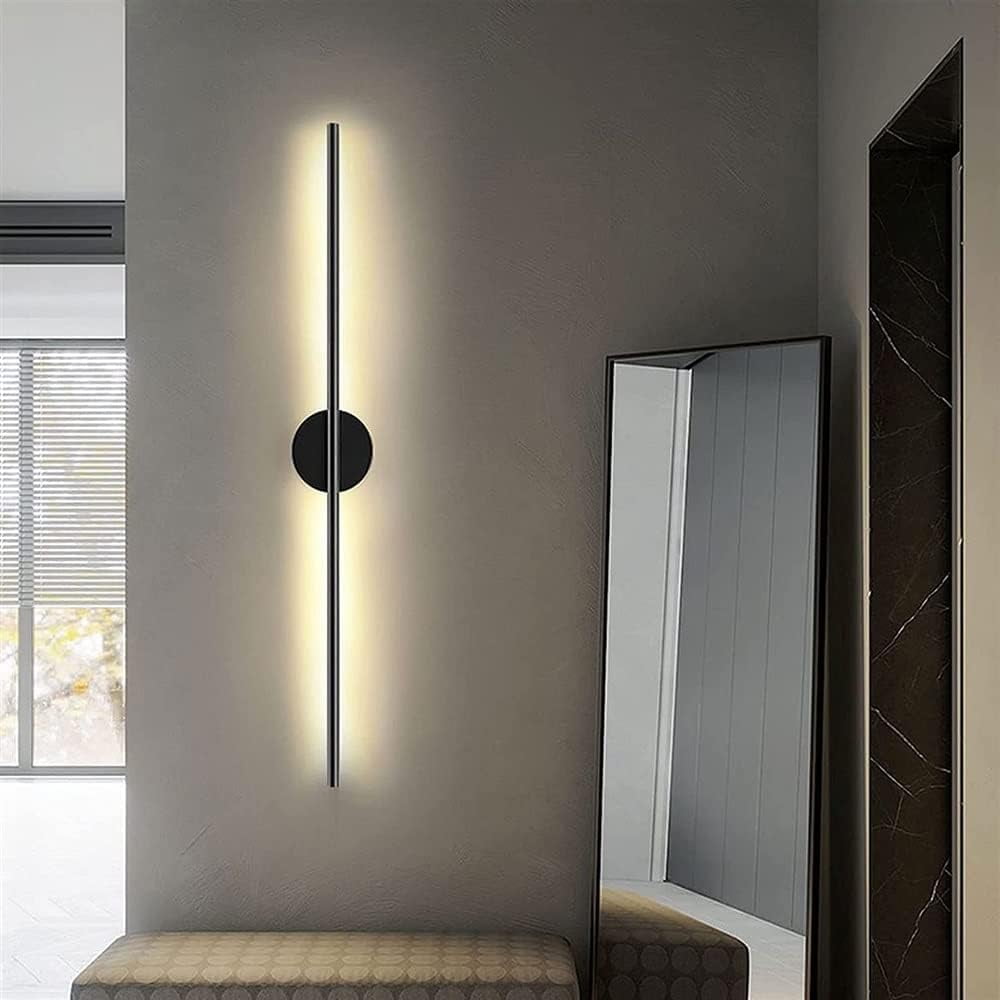 Long Strip LED Wall Lights Modern Nordic Linear Wall Lamp Aluminum LED Wall Sconces for Bedroom ...