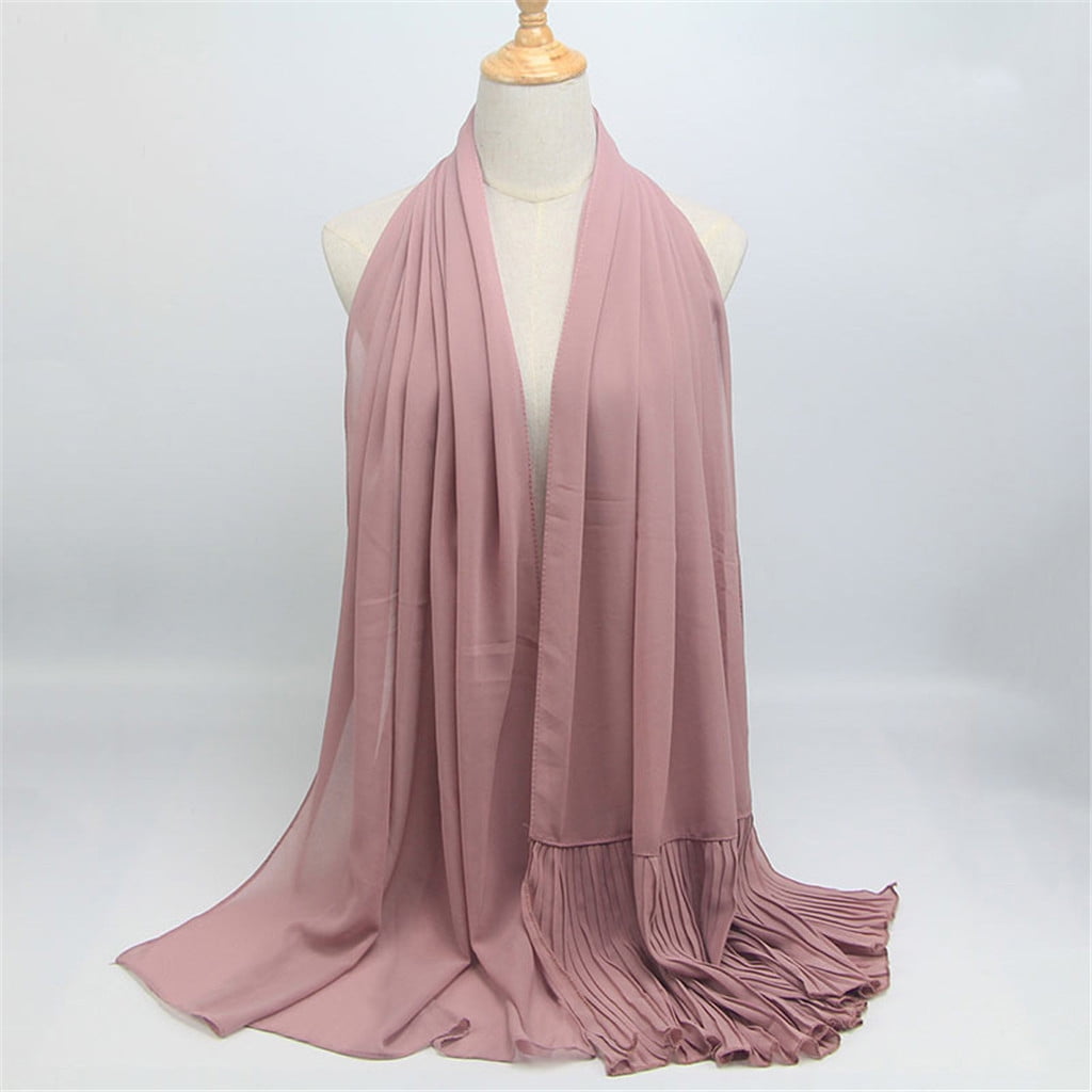 Long Stylish Head Scarf for Women - Lightweight Shawl & Breathable Hair ...