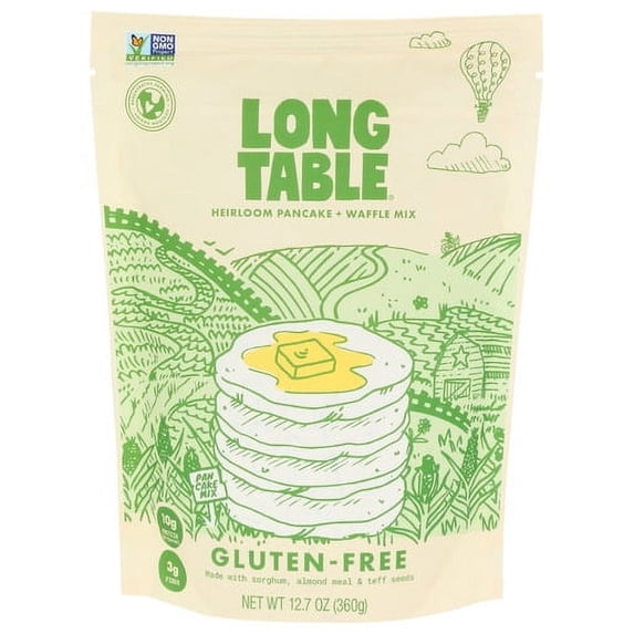 Long Table Mix Pancake Waffle Gluten Free (6 Pack) 12.7 oz - Walmart.com