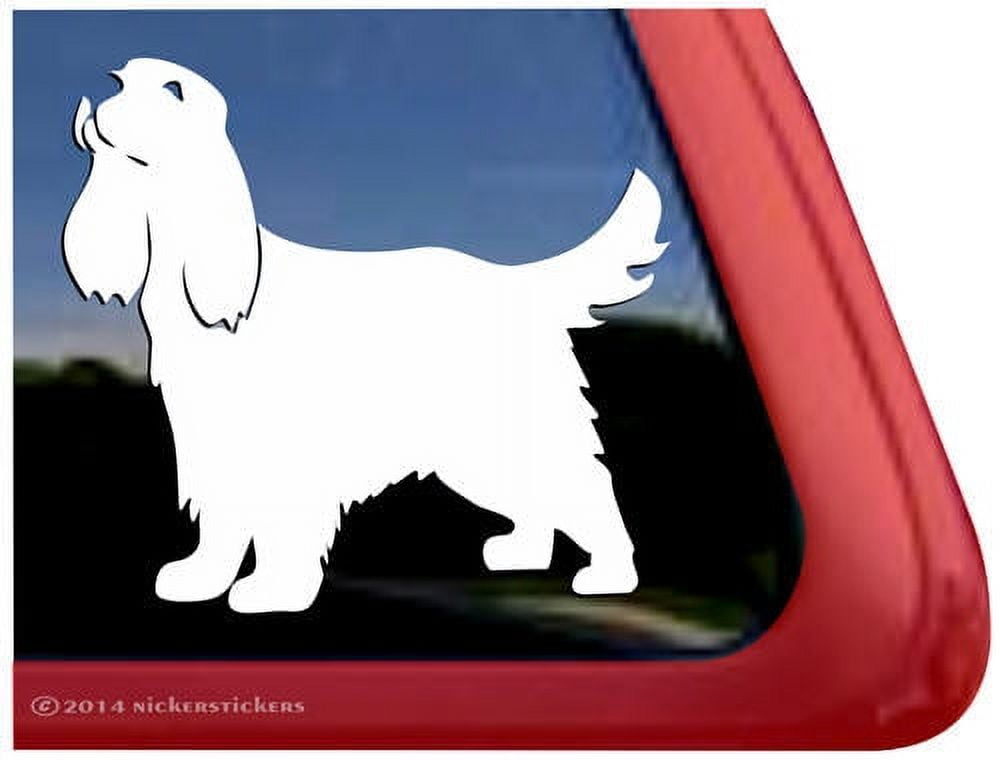 Long Tail Cocker Spaniel High Quality Vinyl Dog Window Decal - Walmart.com