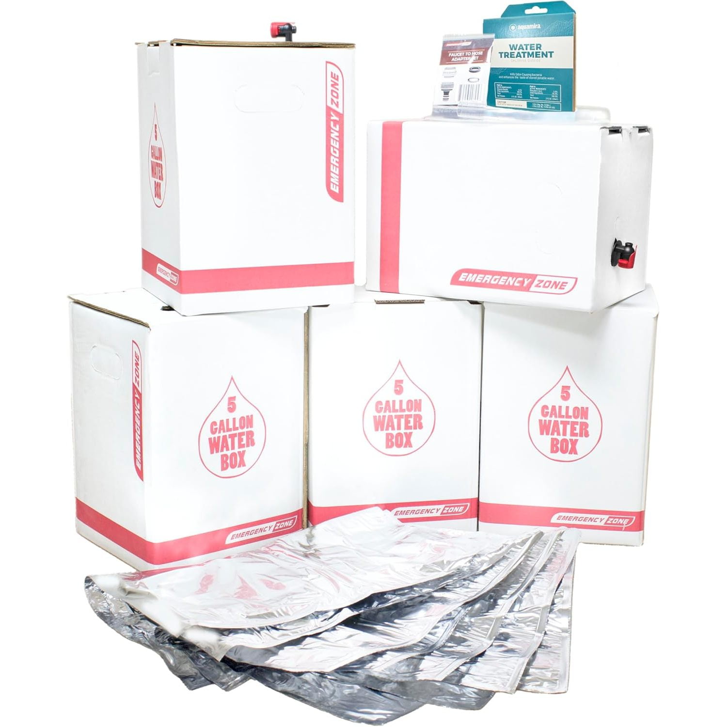 Long Term Water Storage System, BPA Free Water Bags, 5 Year Shelf Life ...