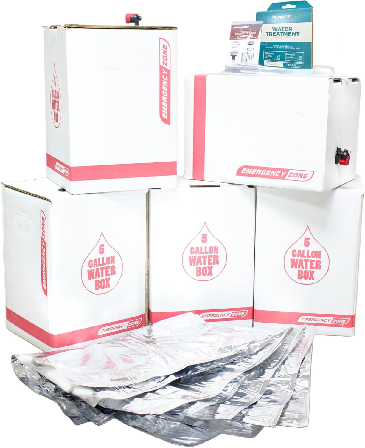 Long Term Water Storage System, BPA Free Water Bags, 5 Year Shelf Life ...