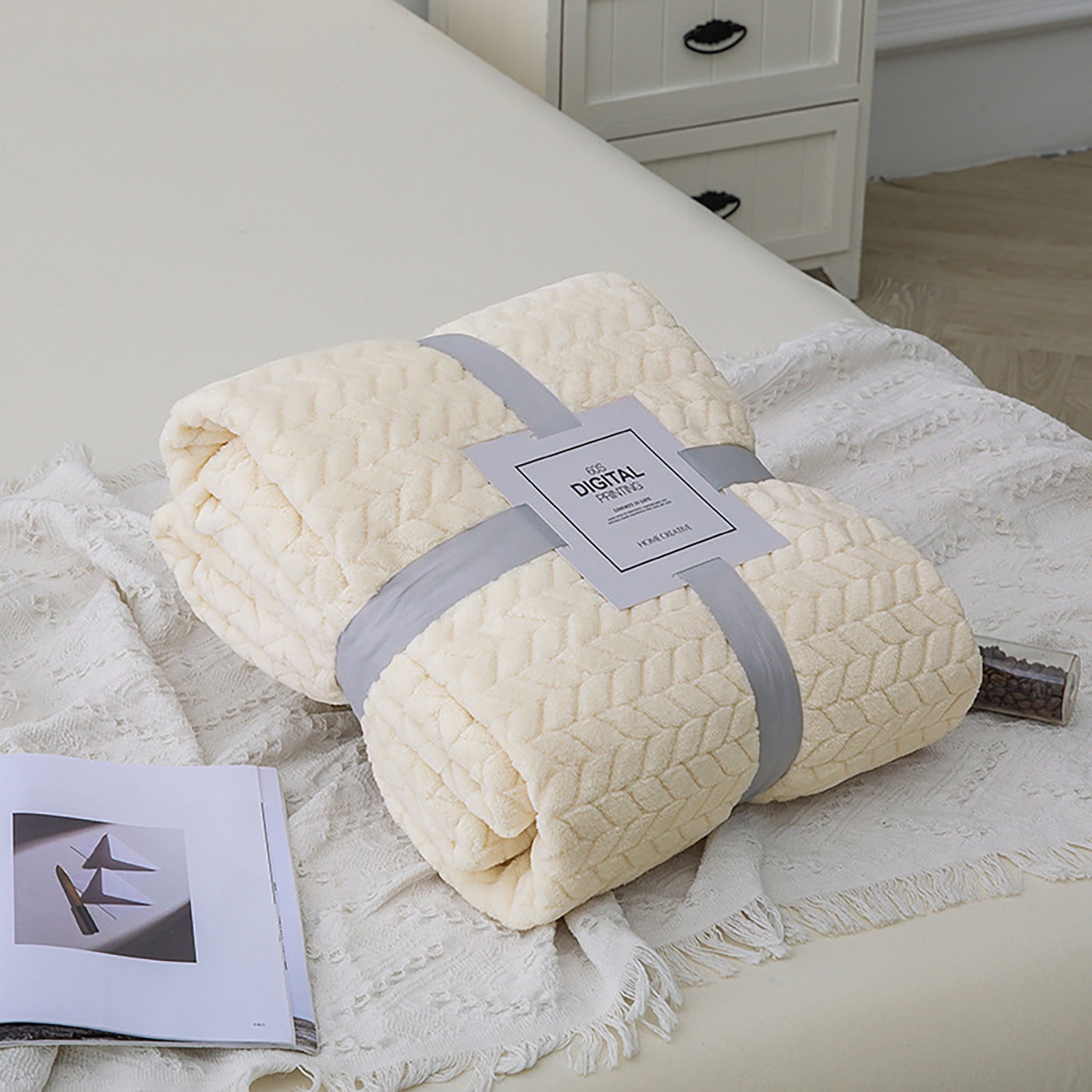 Long Throw Blanket Plush Throws And Blankets for Sofa Soft Blankets ...