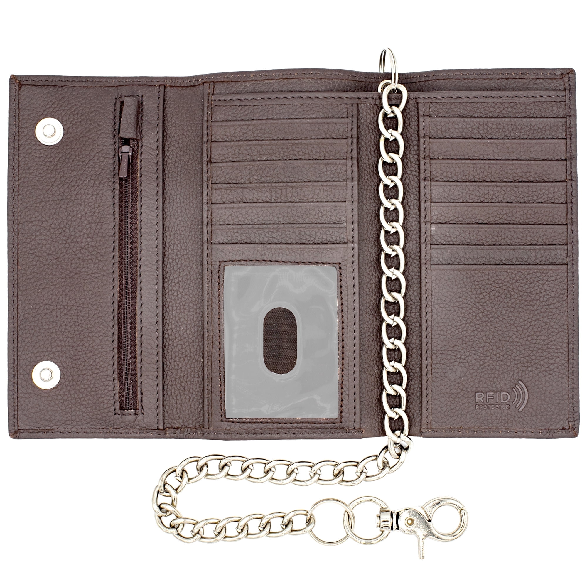 Long Trifold RFID Blocking, Credit Card Money Organizer, Top Bill Slot ...