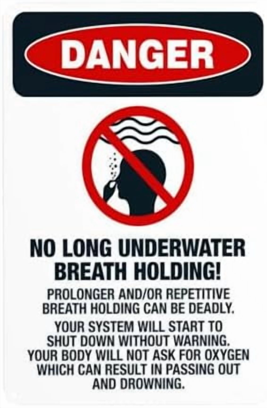 No Long Underwater Breath Holding Can Result in Passing Out and ...