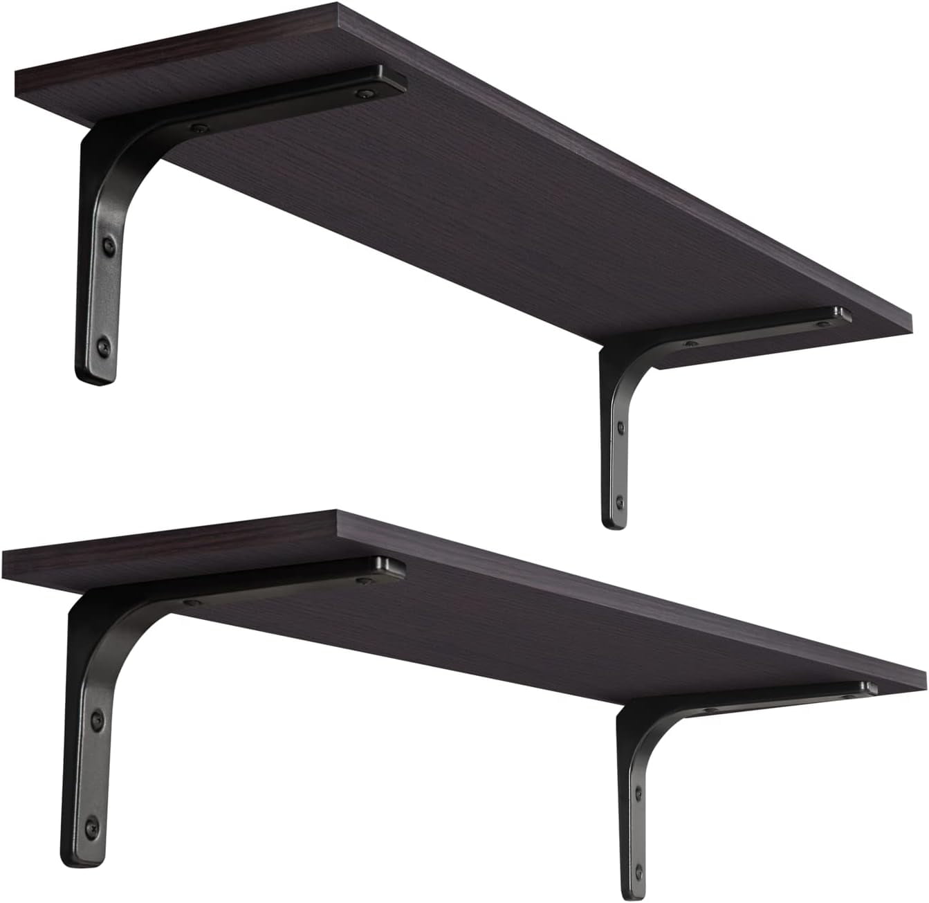 Long Wall Shelves, 31.5 Inch Wall Mounted Shelves Set of 2, Easy-to ...
