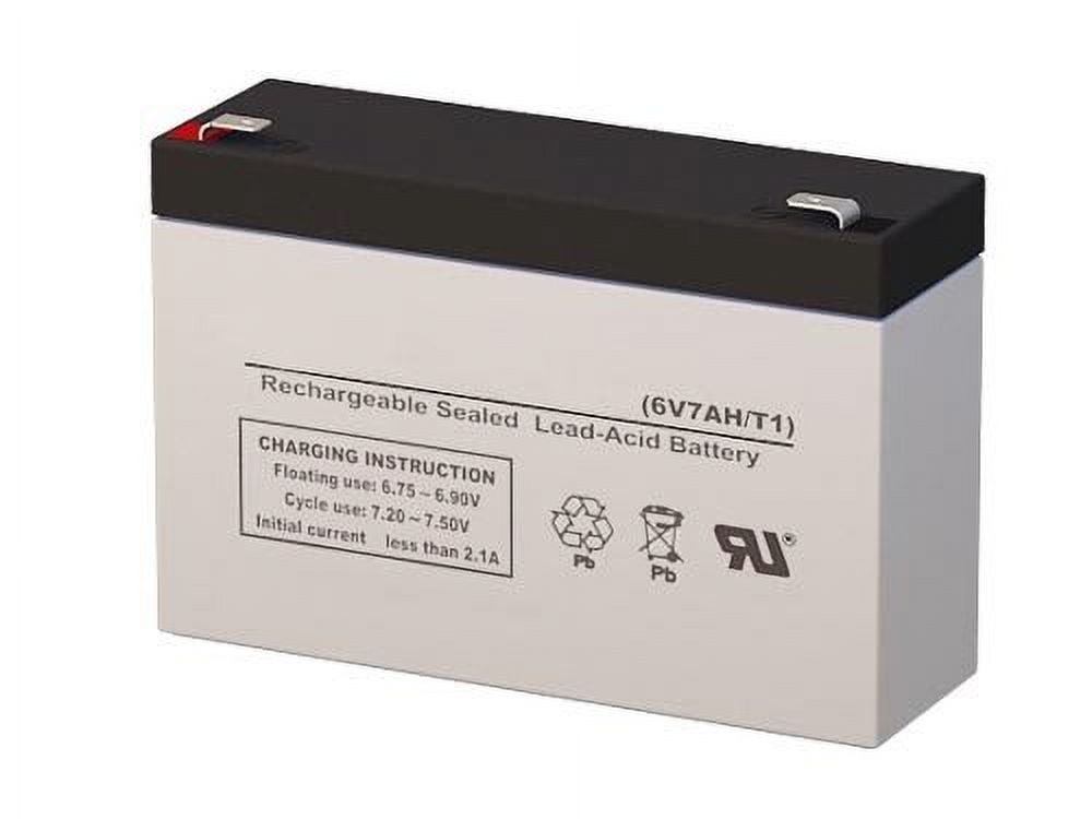 Long Way LW-3FM7 6 Volt 7 AmpH SLA Replacement Battery with F1 Terminal ...