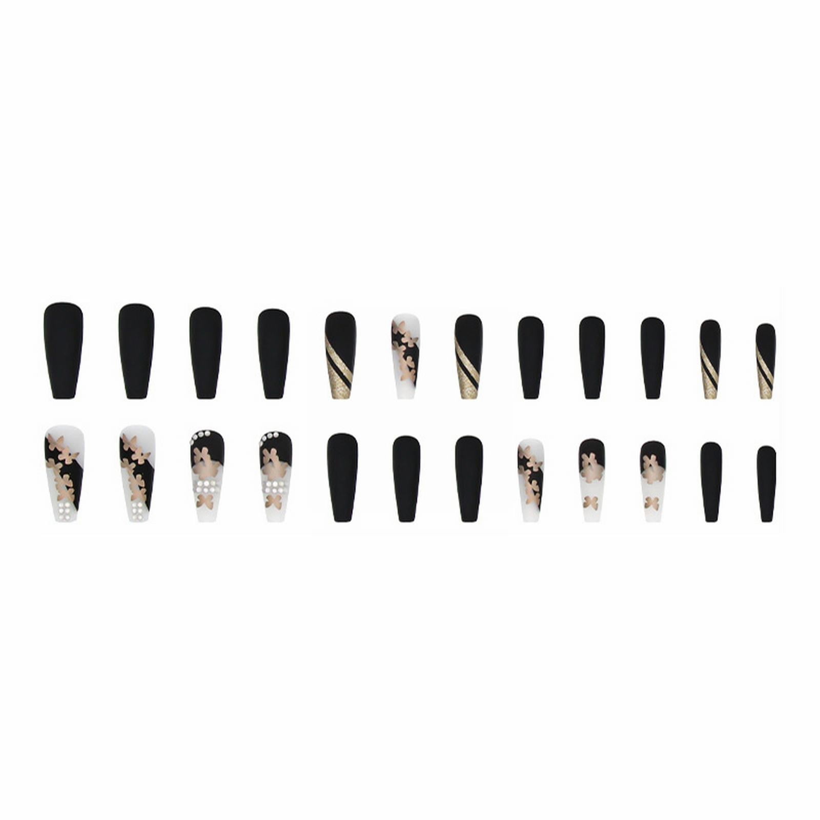 Long Wearing Nail Ballet Nail Golden Butterfly Diamond Nail Nail Paste ...