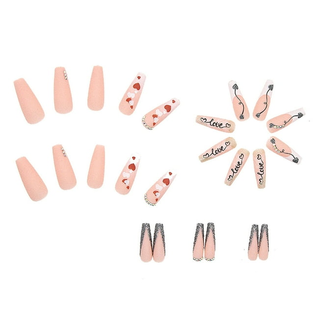 Long Wearing Nail Embossed True Nail Enhancement Film Ballet Nail ...