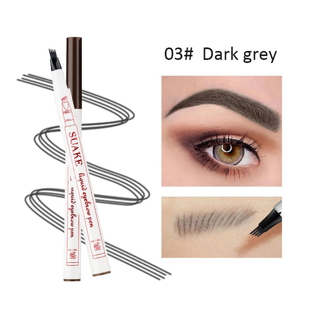 Long Wearing Soft Textured Four Forked Brow Pencil Three Durable Liquid ...