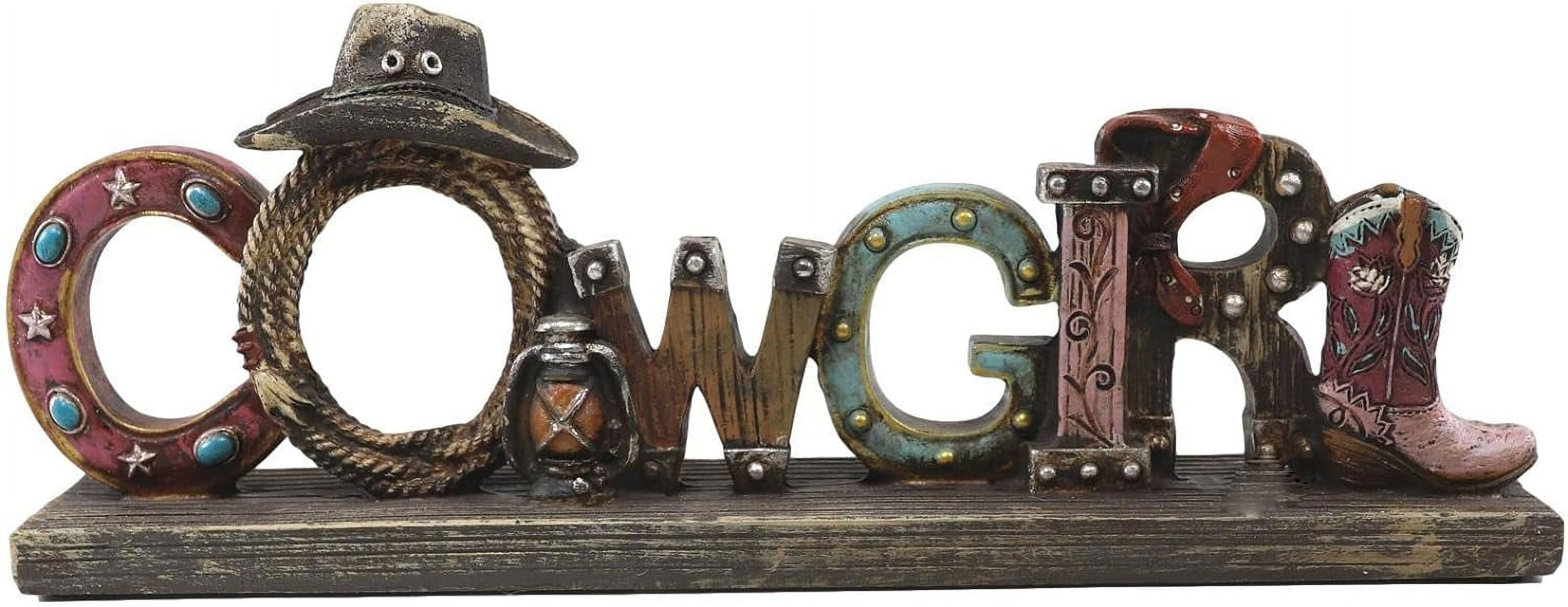 Long Western Star Cowgirl Word Art Sign In 3D Letters Of Ropes ...