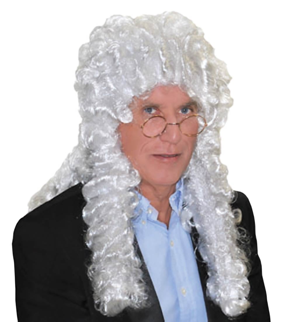 Long White Judge Wig - Walmart.com