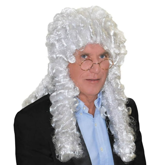 Long White Judge Wig - Walmart.com