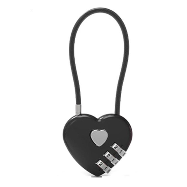 Long Wire Rope Wishes-Lock for Wedding Anniversary Valentines Day Heart ...